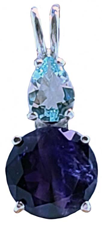 Amethyst With Pear Cut Colombian Obsidian Special 1 – The Jewelry ...