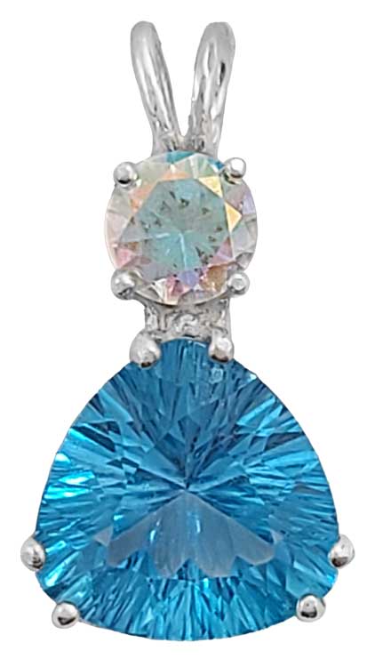 Blue Topaz with Round Cut Mystic Topaz – The Jewelry Factory WYO